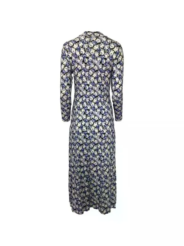 Rixo Elise Floral-print Long-sleeve Midi Dress