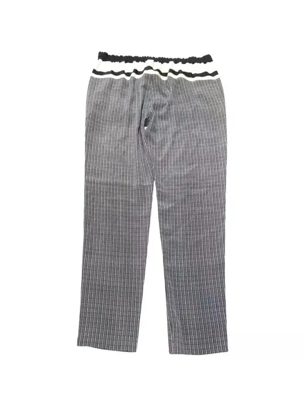 Vince Check Drawstring Trousers