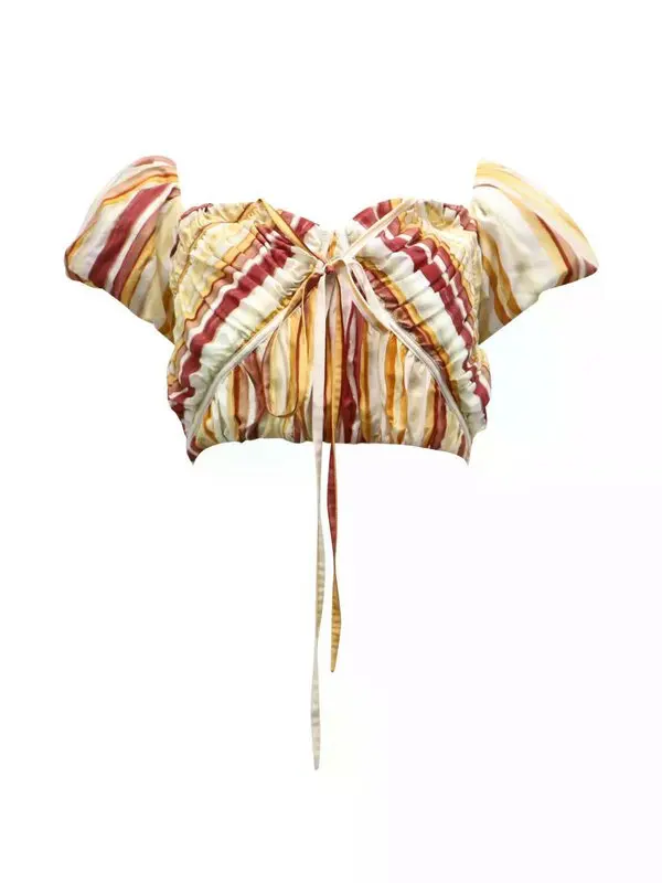 Cult Gaia Gail Striped Top - Neutrals