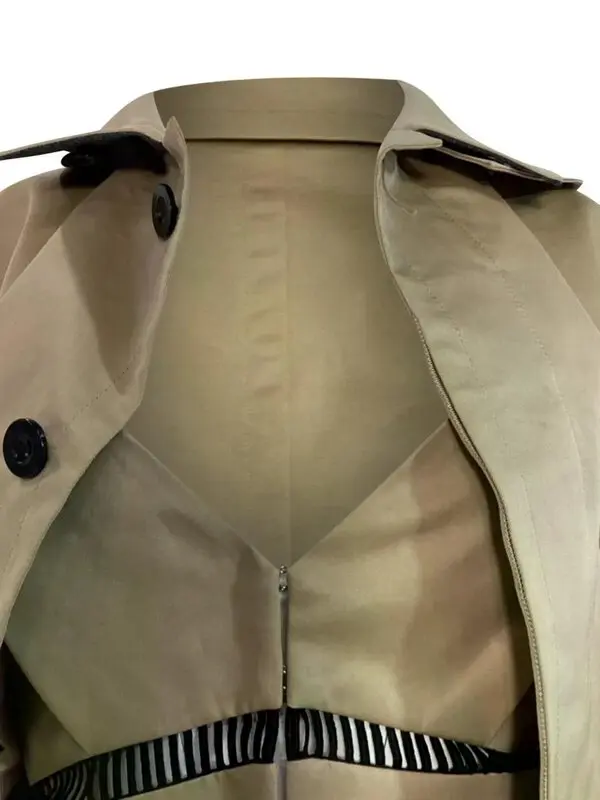 Sacai Trench Coat With Dress Insert