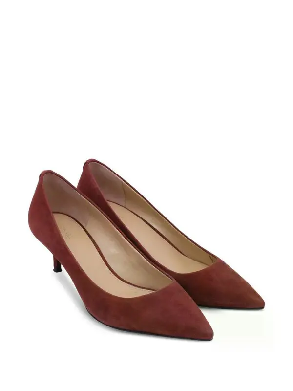 Michael Kors Pointed Suede Kitten Heel Pumps