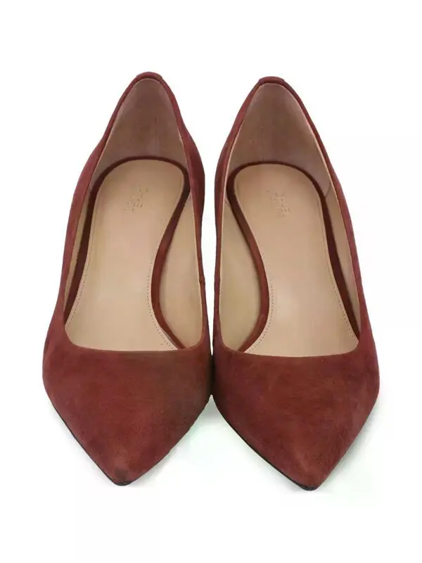 Michael Kors Pointed Suede Kitten Heel Pumps