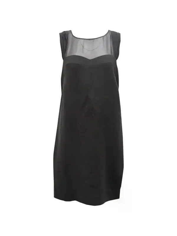 Sandro Rialto Sheer Mini Dress - Black