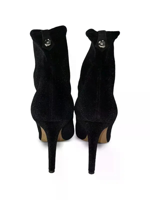 GIUSEPPE ZANOTTI Glitter Embellished Ankle Boots