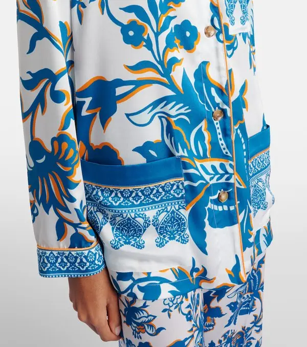 Etro Printed Crepe-de-chine Blouse