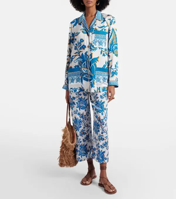 Etro Printed Crepe-de-chine Blouse