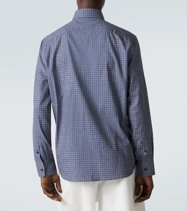 Brunello Cucinelli Printed Cotton Shirt