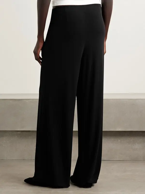 NILI LOTAN Adriel Stretch-jersey Wide-leg Pants