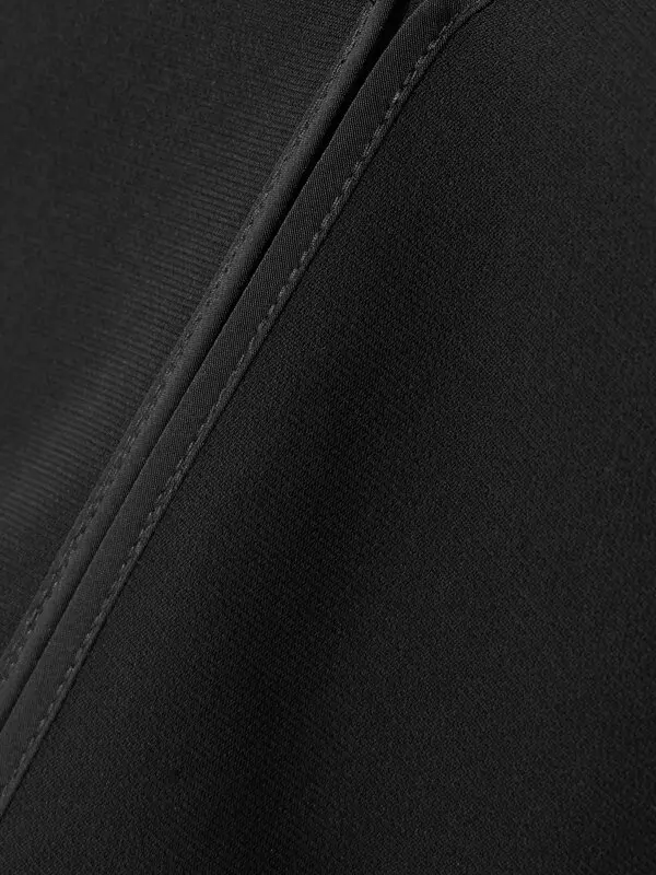 Maticevski Kombat" Crepe Top With Cap Shoulders And V-neckline