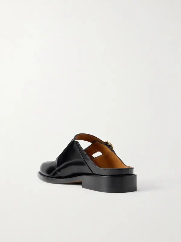 Marni Woven Leather Slip-on Mules - Black