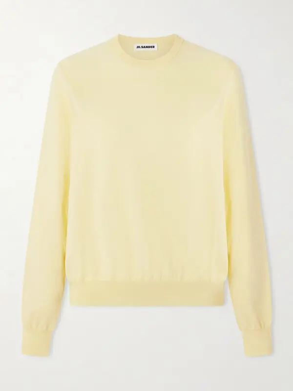 JIL SANDER Cotton Crew Neck Sweater