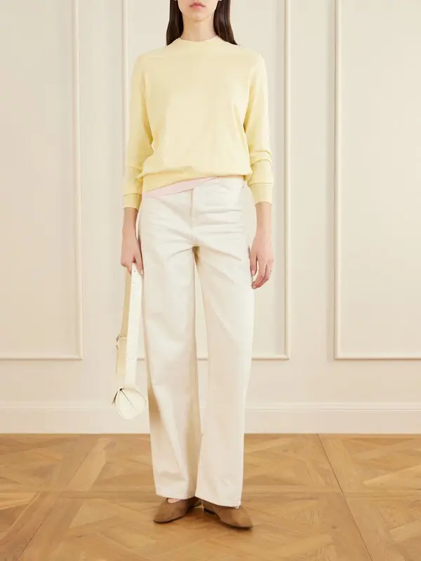 JIL SANDER Cotton Crew Neck Sweater