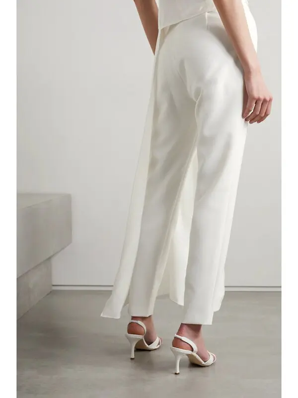 Brandon Maxwell Crepe Slim-leg Pants