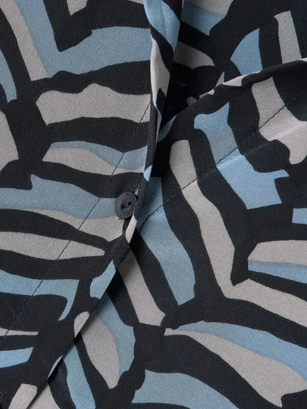 Matteau Printed Silk Crepe De Chine Shirt - Multi