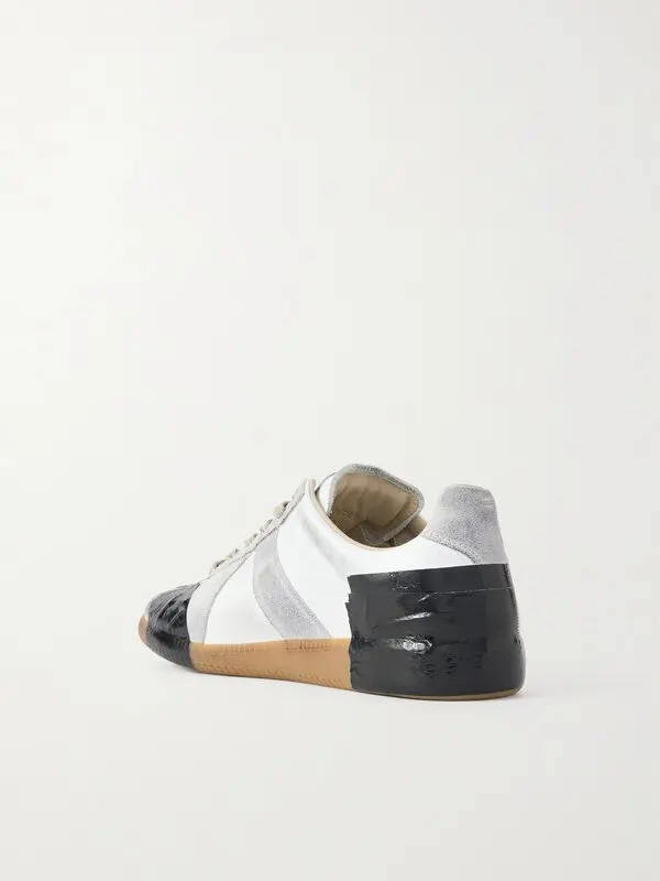 MAISON MARGIELA Replica Leather And Suede Sneakers