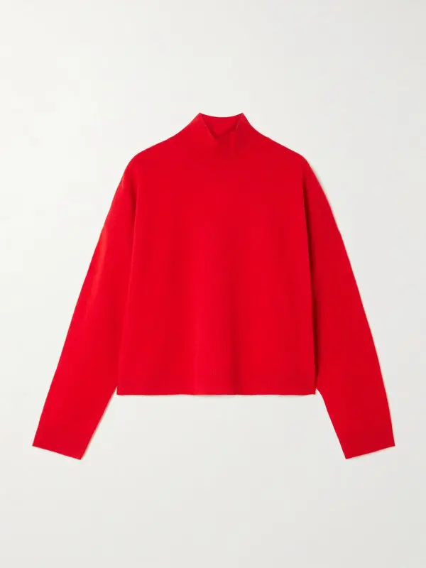 LESET Wool Mock Neck Sweater