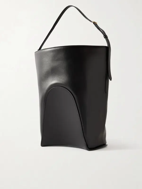 Alaïa Hip' Leather Bucket Bag - Black