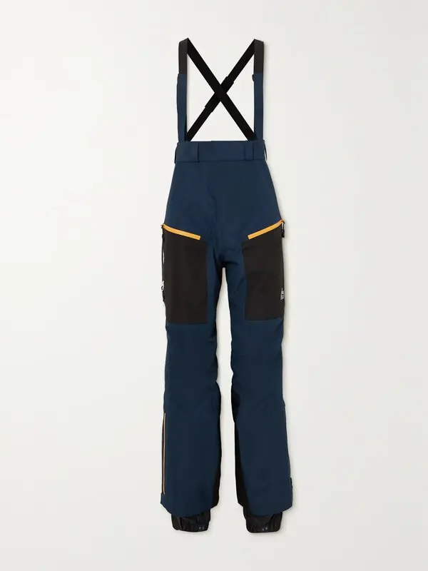 SNOW PEAK Mountain Of Moods Layered Shell-trimmed Ripstop Straight-leg Ski Pants - Blue