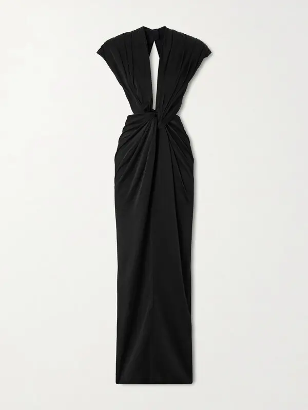Stella McCartney Open-back Draped Twisted Gown
