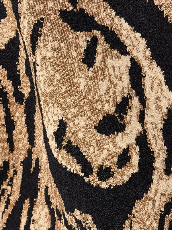 Stella McCartney Cloud Jacquard-knit Leopard Print Sweater
