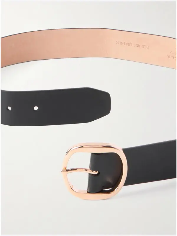 Gabriela Hearst Elster Textured Leather Belt