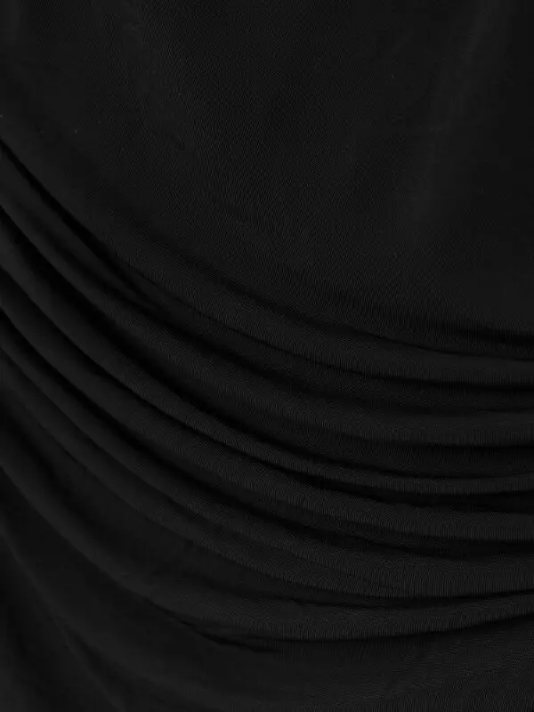 Tove Yana Ruched Stretch-jersey Maxi Dress - Black