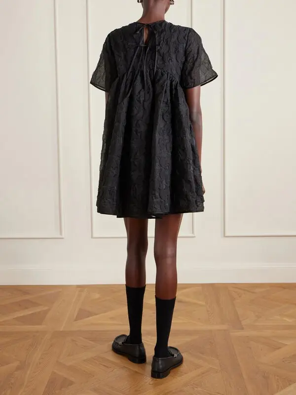 Cecilie Bahnsen Britney Pleated Tulle Mini Dress