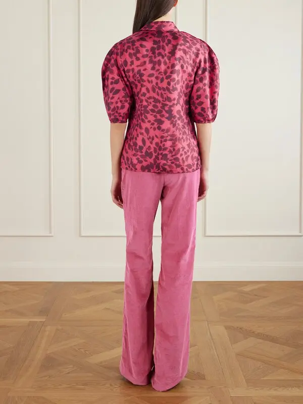 Gabriela Hearst Sansi Printed Silk-twill Shirt