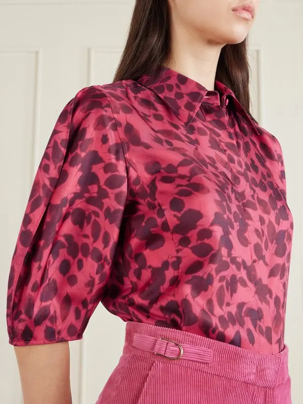Gabriela Hearst Sansi Printed Silk-twill Shirt