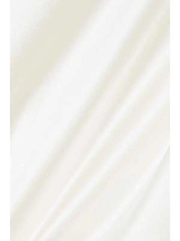Brandon Maxwell Open-back Silk-charmeuse Halterneck Gown