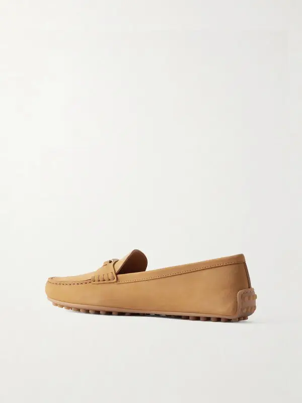 TOD'S Gomma 10l Suede Loafers - Brown