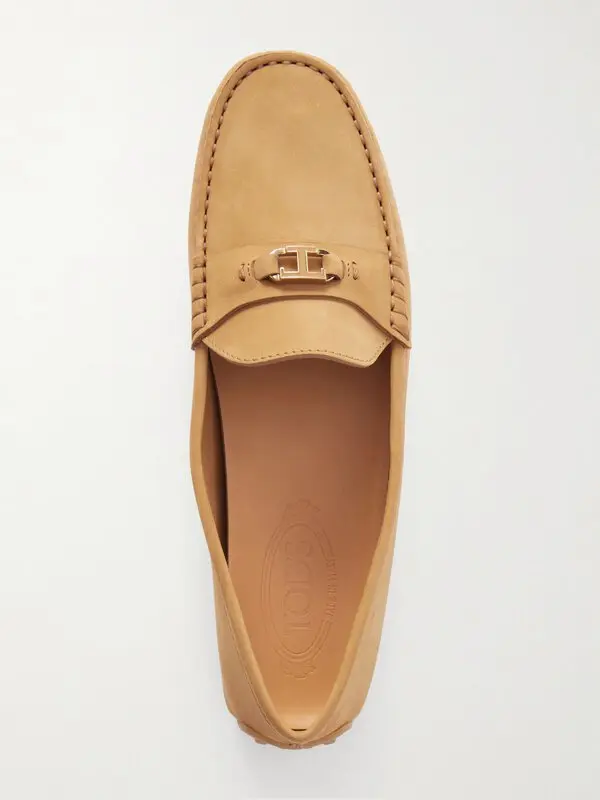 TOD'S Gomma 10l Suede Loafers - Brown