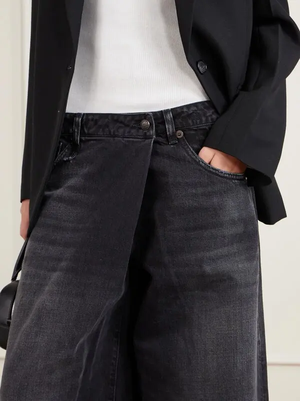 R13 Nico Wrap-effect Boyfriend Jeans
