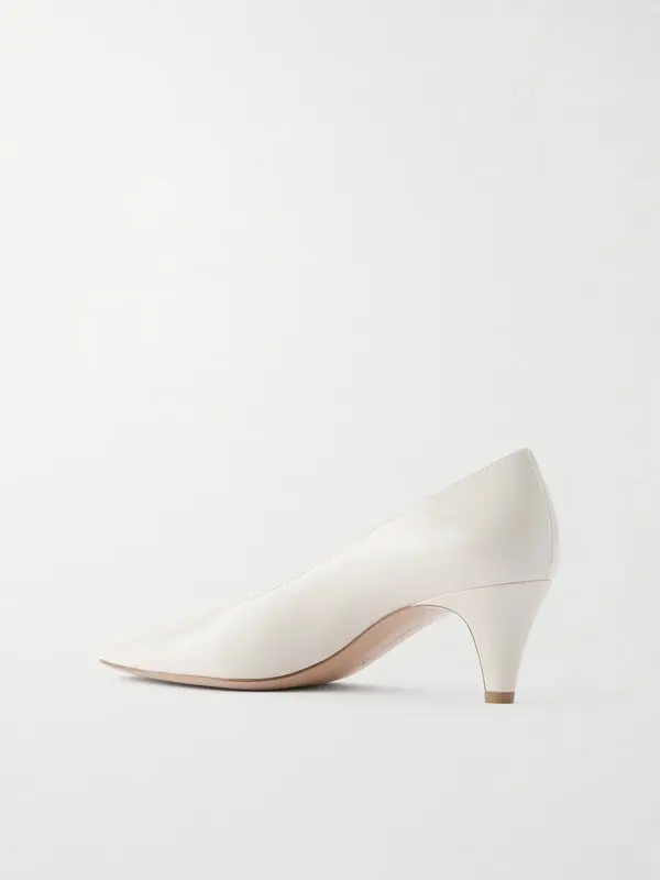 GIANVITO ROSSI Amelia 55 Patent-leather Pumps - White