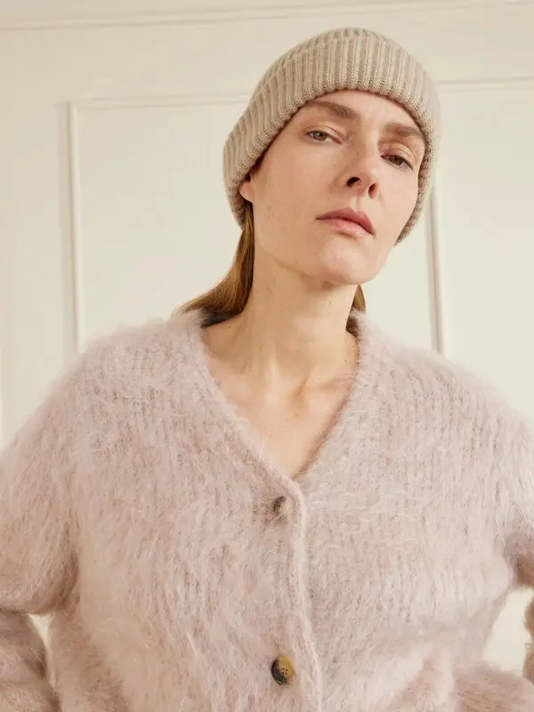 Loro Piana Ribbed Cashmere Beanie