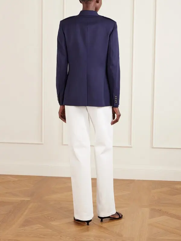 Ralph Lauren Annabeth Grain De Poudre Wool Jacket