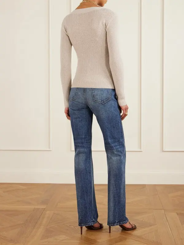 Max Mara Gioiosa Ribbed Wool-blend Cardigan