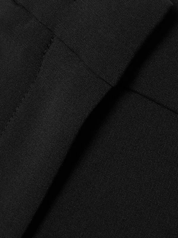Sportmax Grain De Poudre Wool Wide-leg Trousers