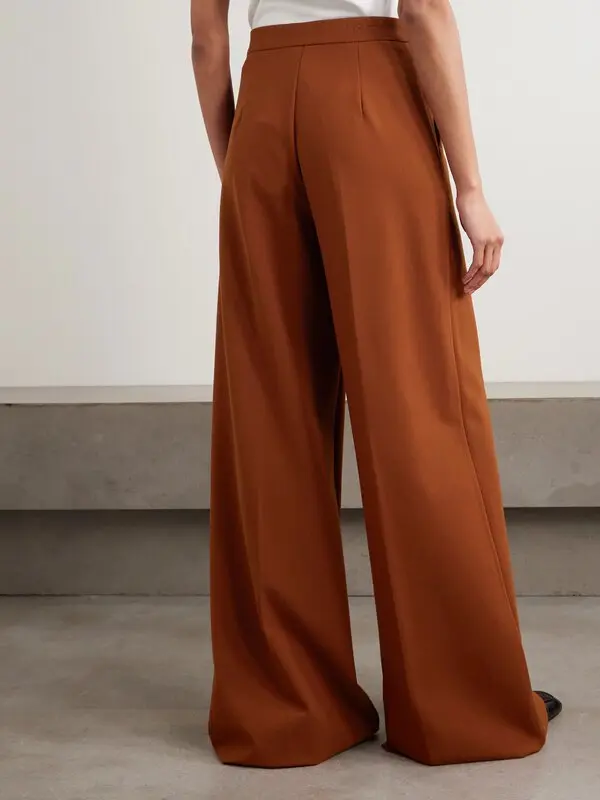 Max Mara Taverna Jersey Wide-leg Trousers - Red