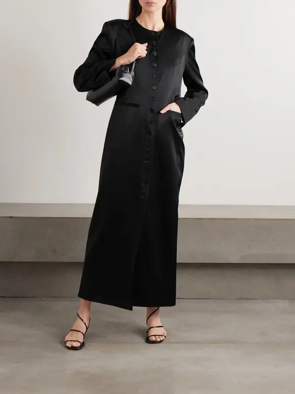 HEIRLOME Edith Silk-satin Coat