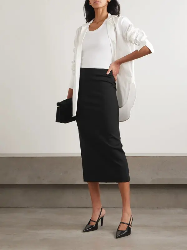 Max Mara Brandy Stretch-jersey Midi Skirt