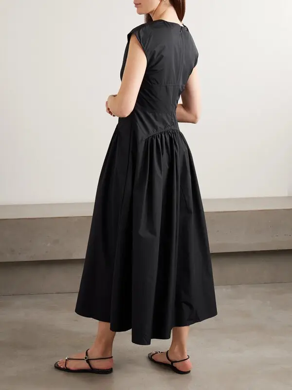 Proenza Schouler White Label Gathered Midi Dress