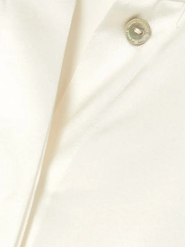 Olivia Von Halle Bacall Silk-satin Pajama Set - Neutrals