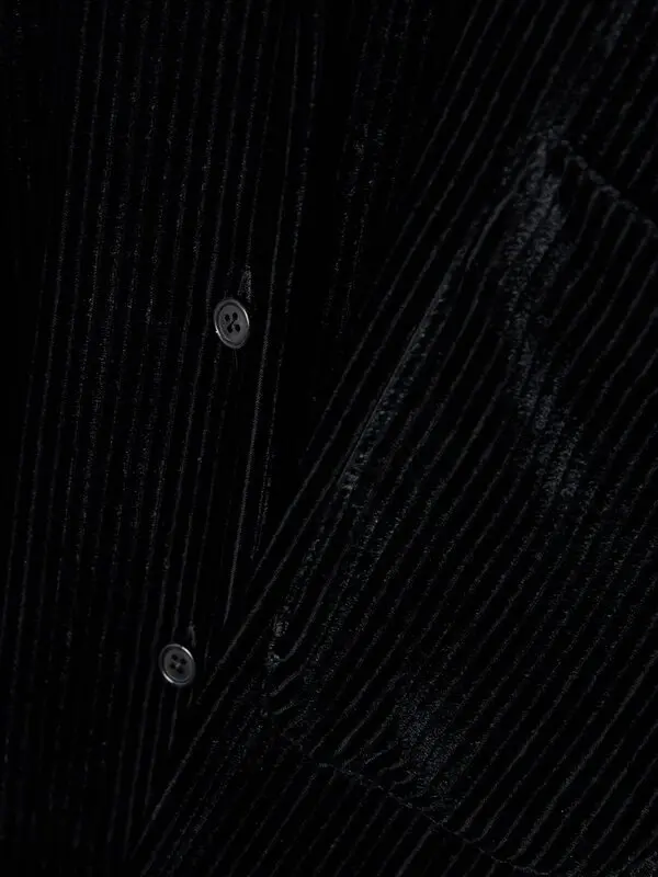 THE ROW Gavina Ribbed Velvet Shirt