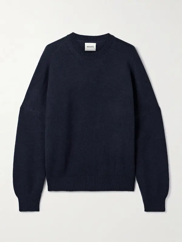 Khaite Margaux Oversized Cashmere Sweater - Blue