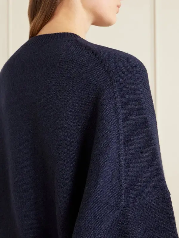 Khaite Margaux Oversized Cashmere Sweater - Blue