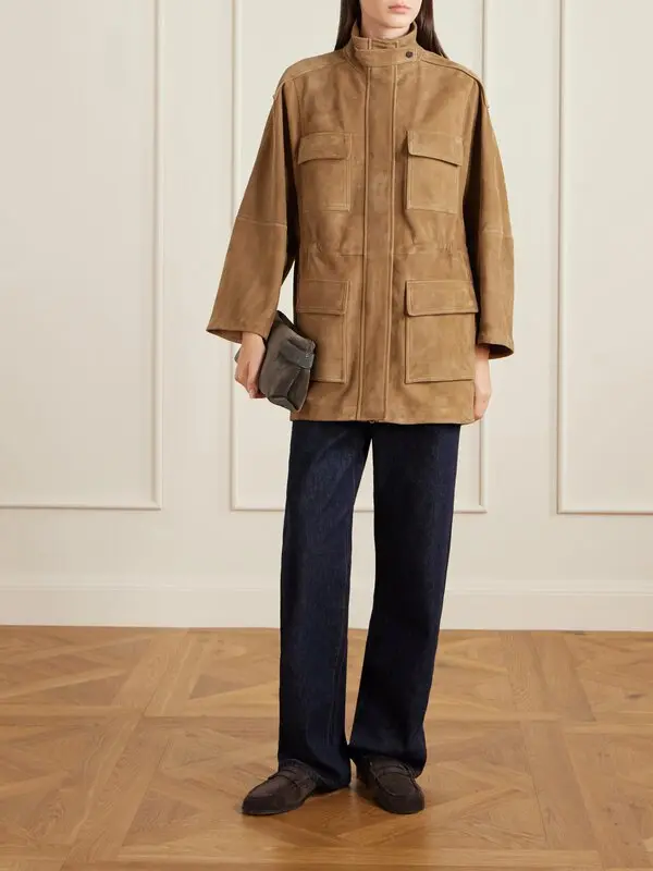 Brunello Cucinelli Suede Safari Jacket