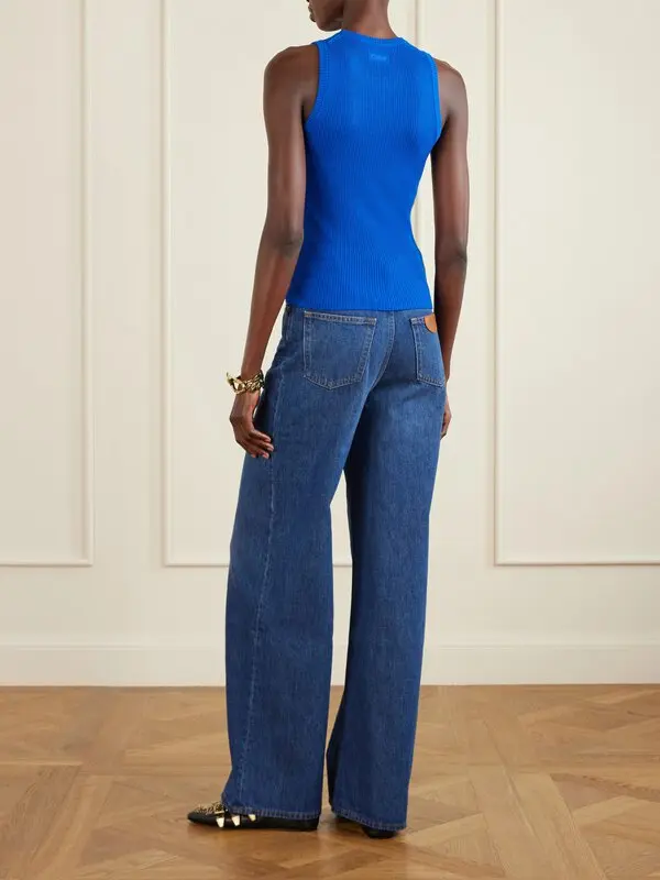 Chloé Ribbed Wool Tank Top
