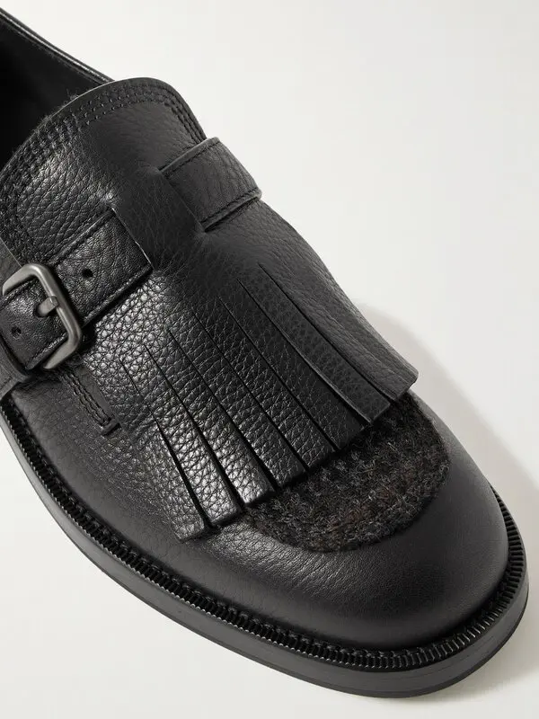 Church's Piper Fringed Textured-leather Brogues