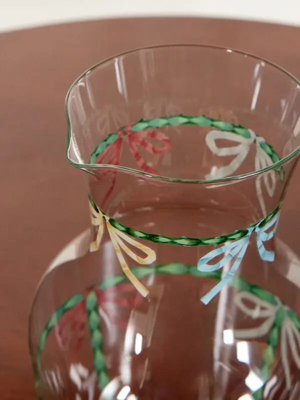 LOBMEYR Alpha Bow Painted Crystal Glass Pitcher